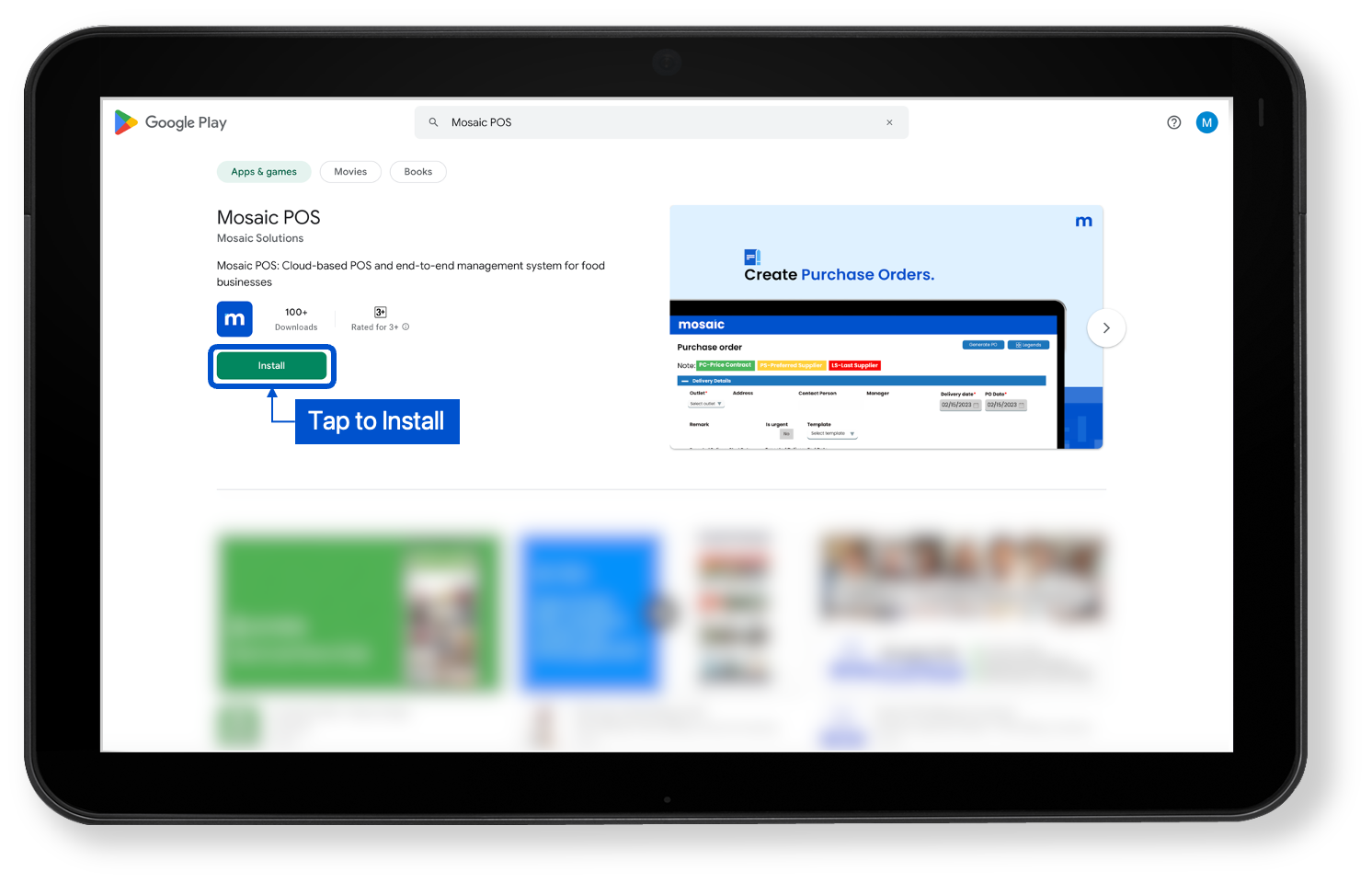 Download and Activate Mosaic POS