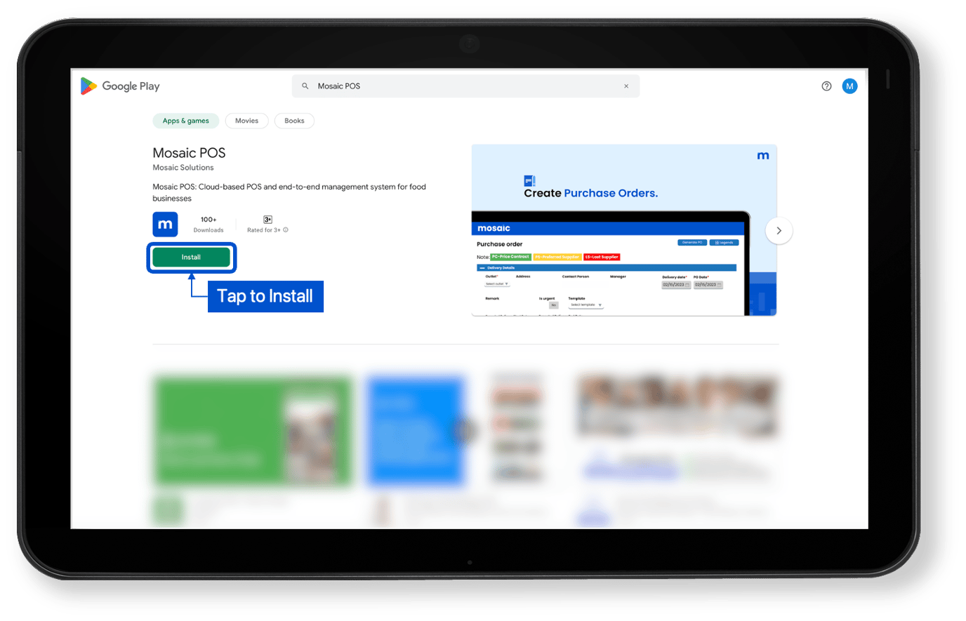 Download and Activate Mosaic POS