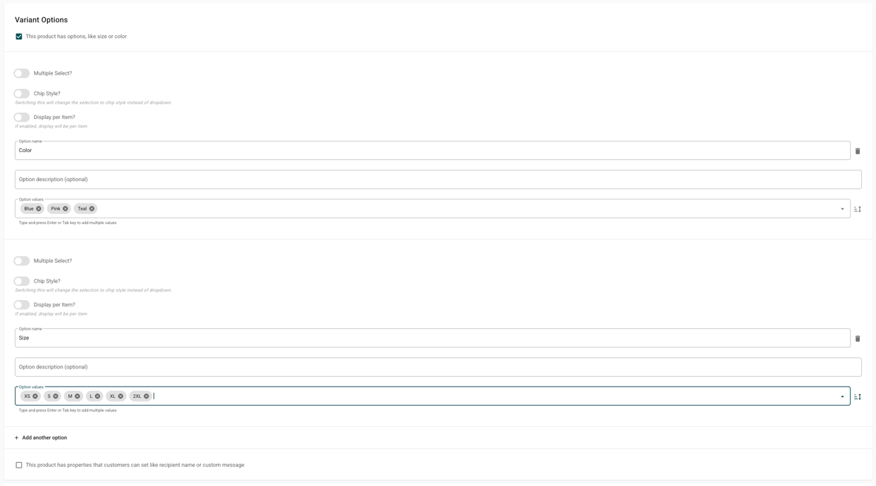 Creating Single Purchase Product