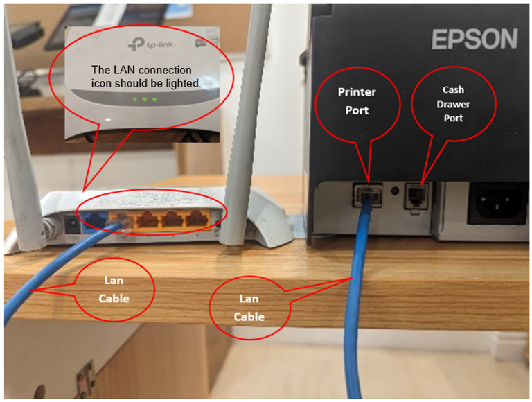 Installing the POS Hardware (Printer, Router, Cash Drawer, POS device)