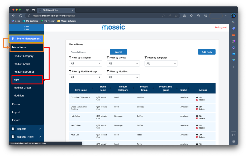 How to setup Menu Item Availability (Back Office - POS v1.5)