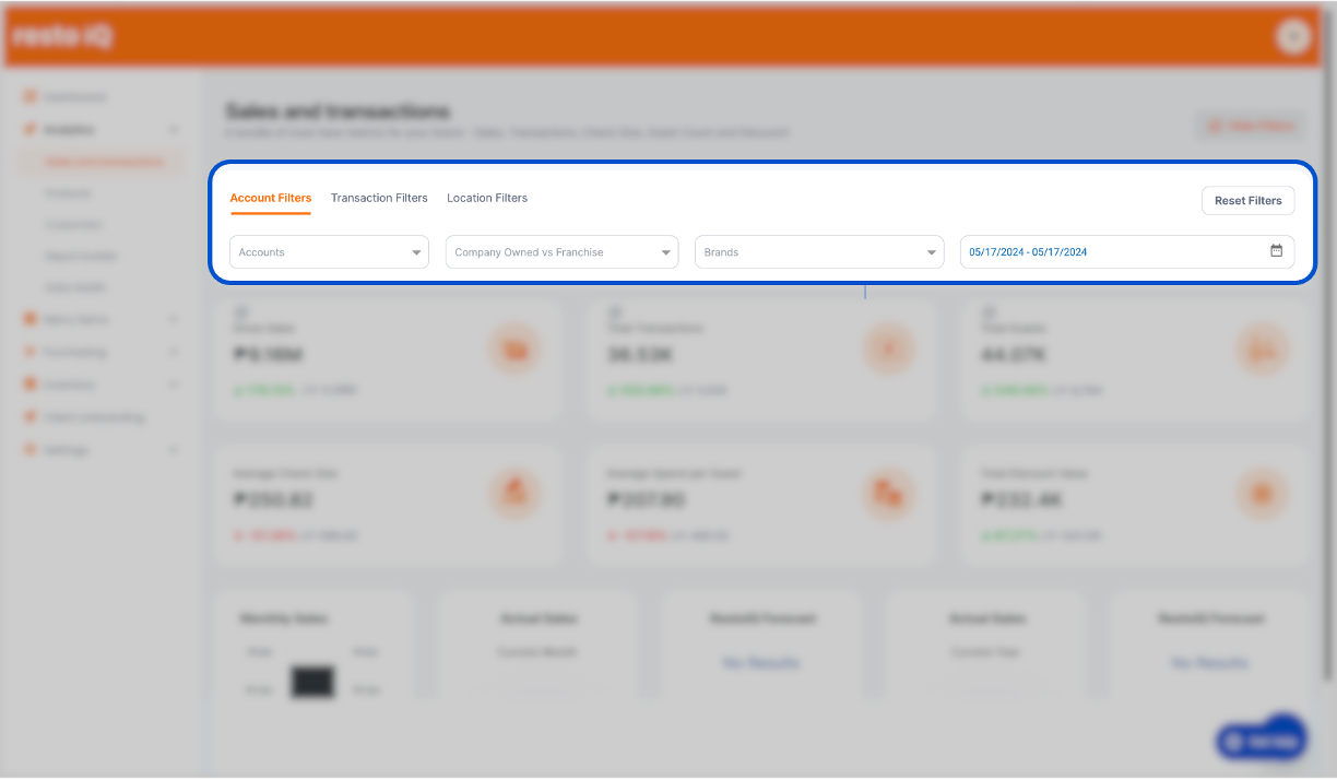 Understanding the Sales & Transactions Dashboard