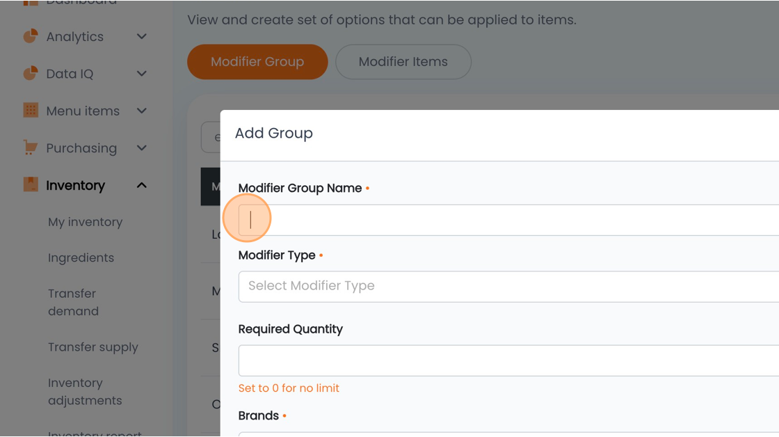 Creating Modifier Groups