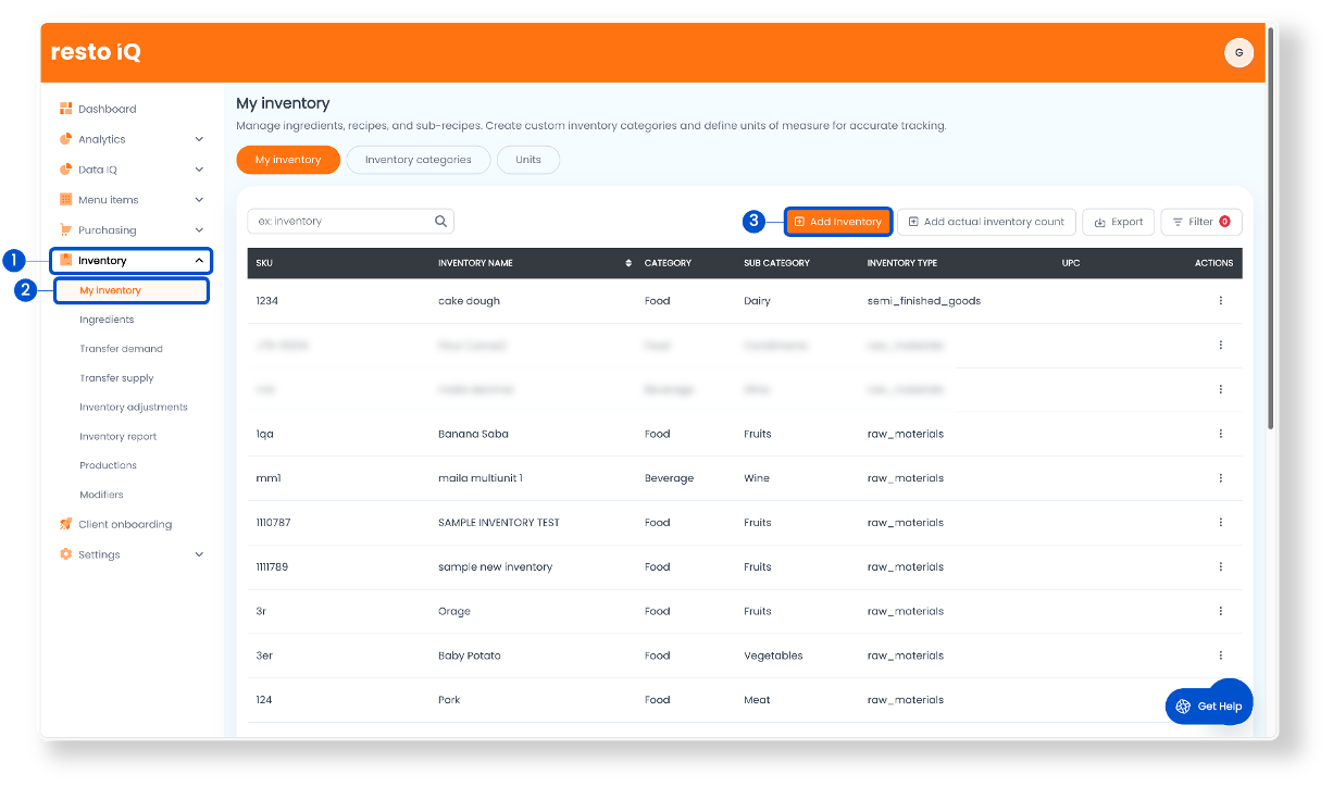 Guide to Stock, Recipe, and Purchasing Unit Conversions.