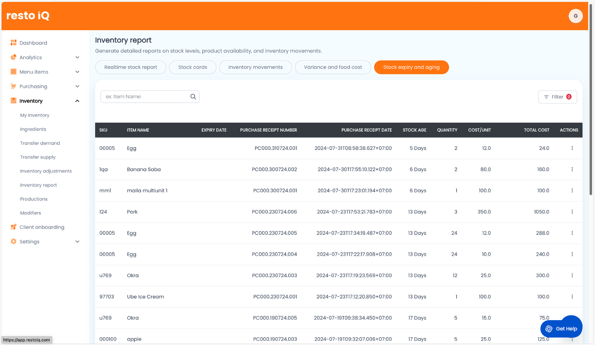 Guide to Stock Expiry and Aging Report
